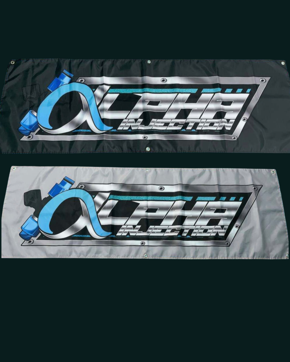 ALPHA INJECTION SHOP BANNER – Paradise Racing